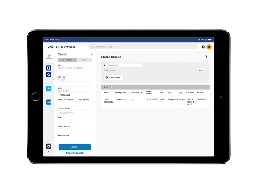 Healthcare Information Provider Service (HIPS) | Australian Digital ...