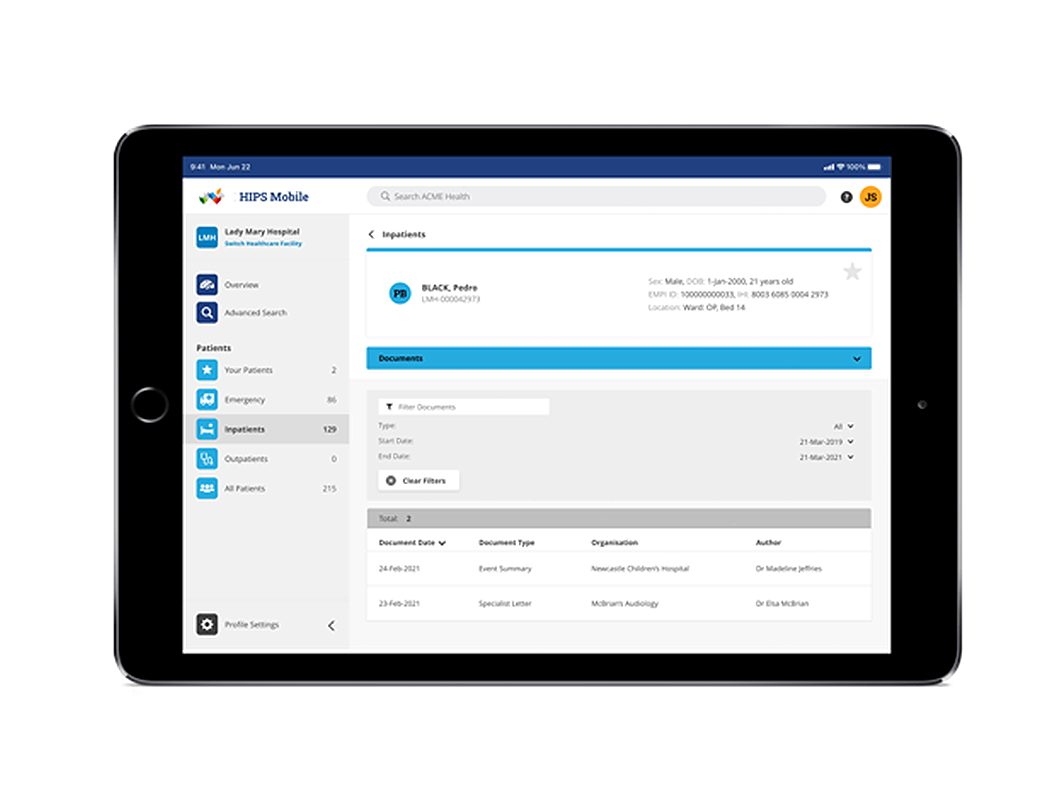 Healthcare Information Provider Service (HIPS) | Australian Digital ...