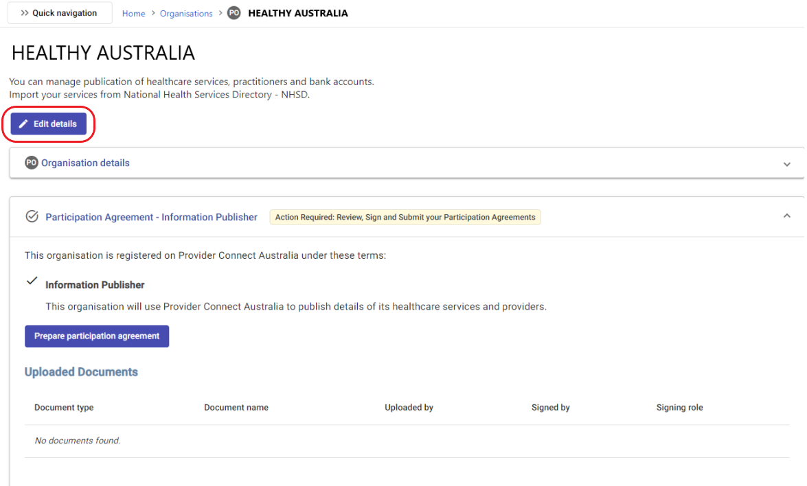Register Your Healthcare Provider Organisation