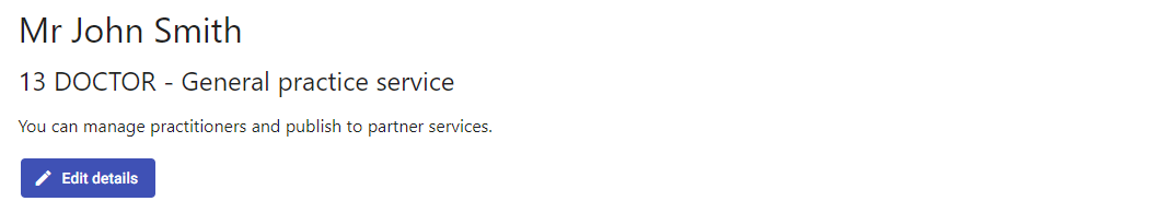 Link or update practitioners to a healthcare service